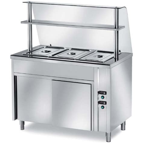 BAIN MARIE WITH HOT CABINET SNEEZE GUARD 3GN Al Helal
