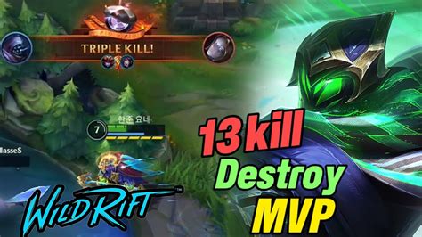 Wild Rift Jax Carry MVP Jax Vs Yone Baron Lane Season 13 Build And