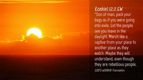 Ezekiel 12 3 GW Desktop Wallpaper Son Of Man Pack Your Bags As If