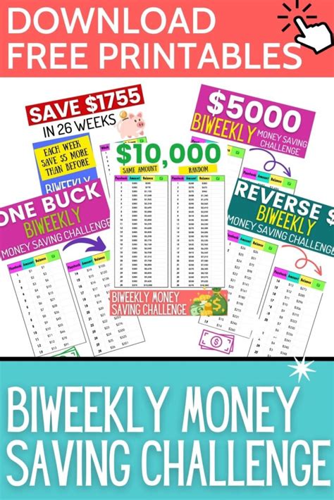 Bi Weekly Savings Challenge Printable Take Control Of Your Finances Today