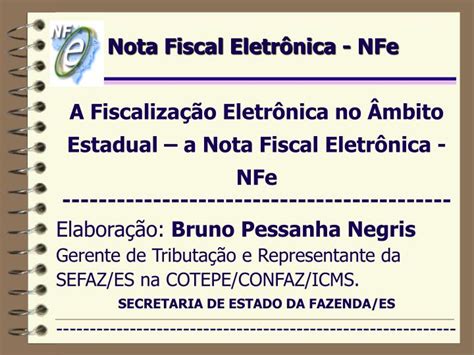 PPT Nota Fiscal Eletrônica NFe PowerPoint Presentation free