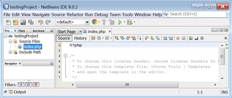 Creating A New PHP Project In NetBeans IDE Aristides S Bouras