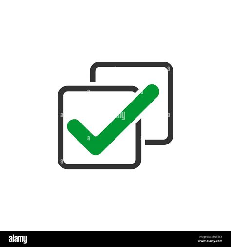 Green Check Mark Logo Template Illustration Design Vector EPS 10 Stock