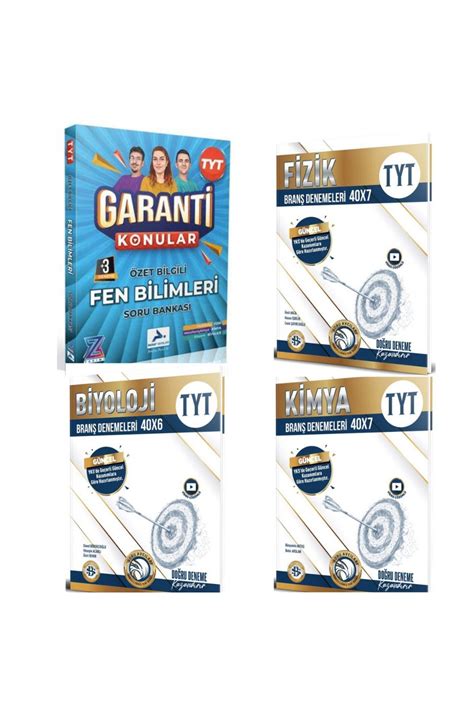 PRF Paraf Yayınları Paraf Z Takımı TYT Fen Bilimleri Garanti Konular