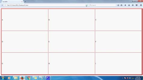 html table cellspacing and cellpadding youtube