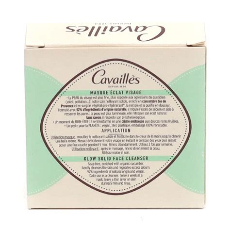 Cavaillès Nettoyant Visage Solide et Masque éclat Purifiant