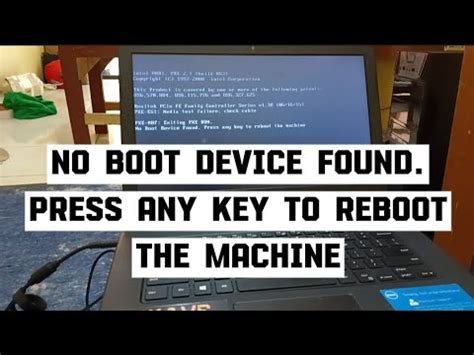 BEGINI Cara Mengatasi No Boot Device Found Press Any Key To Reboot