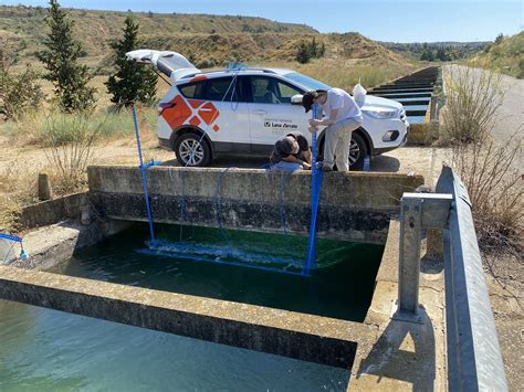 Medición de caudal en canales de regadío Lana Sarrate Nivus
