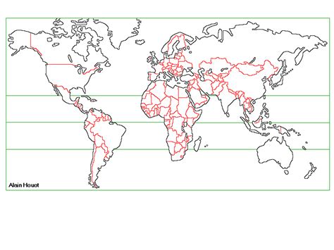 Carte Du Monde Vierge à Remplir En Ligne Carte Vierge