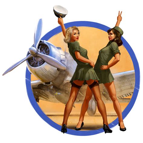 X Pin Up Decal