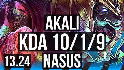 Akali Vs Nasus Mid Winrate Dominating Kr Master