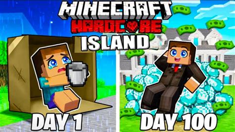 I Survived 100 Days On A Survival Island In Minecraft Hardcore In Hindi