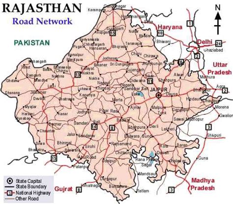 Rajasthan Maps Maps Of Rajasthan Road Map Travel Map Of Rajasthan