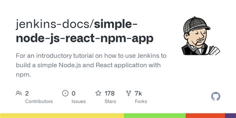 simple node js react npm app deliver sh at master · jenkins docs simple node js react npm app