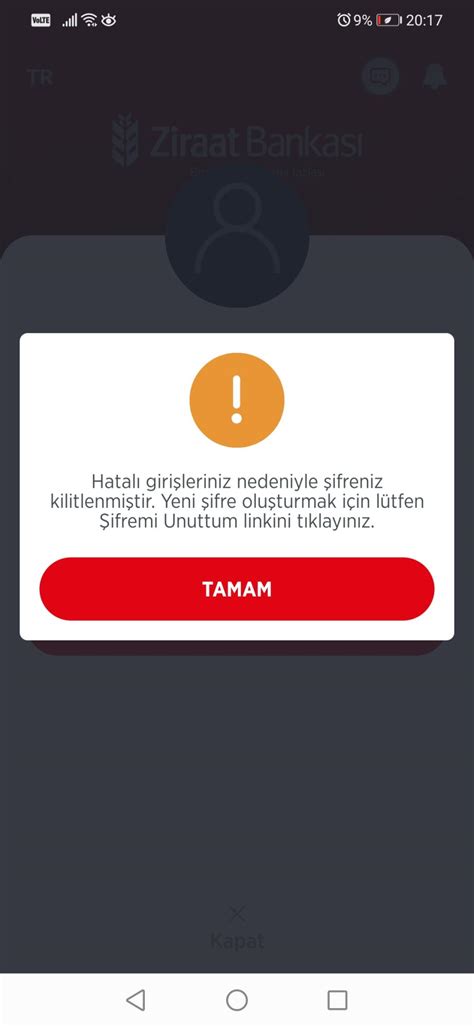 Ziraat Bankası İnternet Bankacılığı Şifrem Kilitlendi Ve Açamıyorum