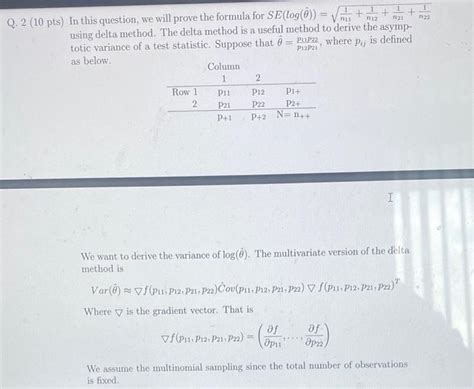 solved using delta method the delta method is a useful