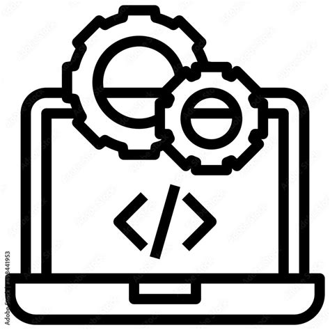Software Development Outline Icon Stock Vector Adobe Stock