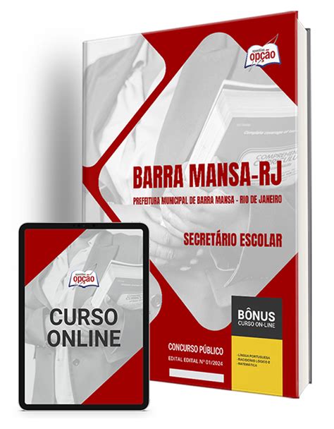Apostila Prefeitura de Barra Mansa RJ 2024 Secretário Escolar