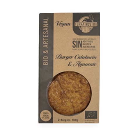 Hamburguesa Calabac N Y Aguacate Bio X G Terra Nostra Fruta Y