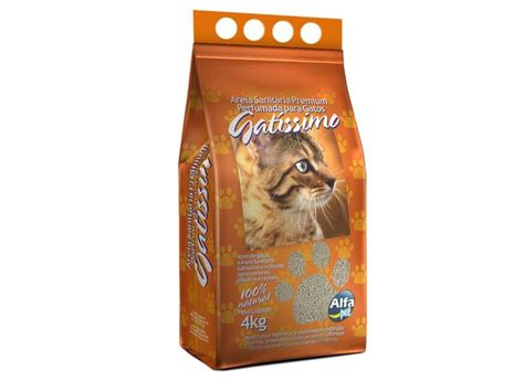 Areia Higiênica Gatíssimo para Gatos Perfumada 4kg em Promoção é no