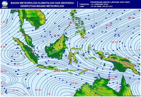 Prakiraan BMKG Untuk Cuaca Indonesia Periode 23 29 Januari 2024