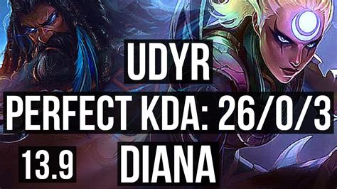 Udyr Vs Diana Jng Legendary Solo Kills Games