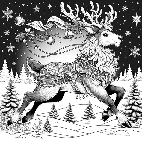 Rentier Weihnachten Ausmalbild Superausmalbilder Ch