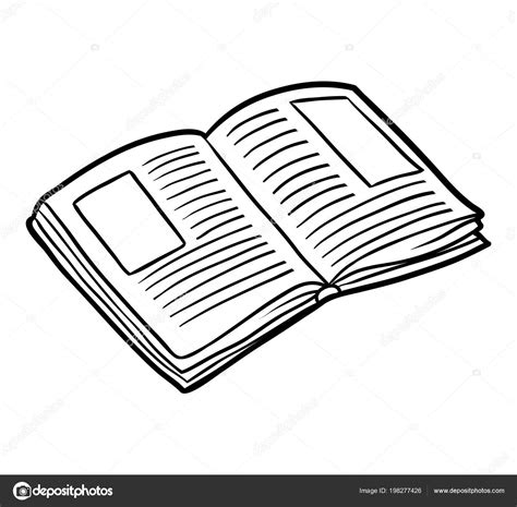 Colorir Divertido Livro Aberto Para Colorir Separador Desenhos