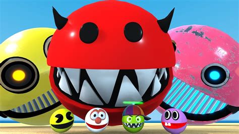 Robot Pacman Vs Cartoon Cat Vs Ms Pacman Vs Scary Pacman Is A Rehearsal