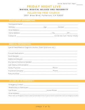 Fillable Online FNL Medical Release Form Fax Email Print PdfFiller