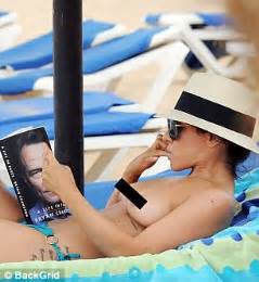 Roxanne Pallett Goes Topless On The Beach In Cyprus Daily Mail Online