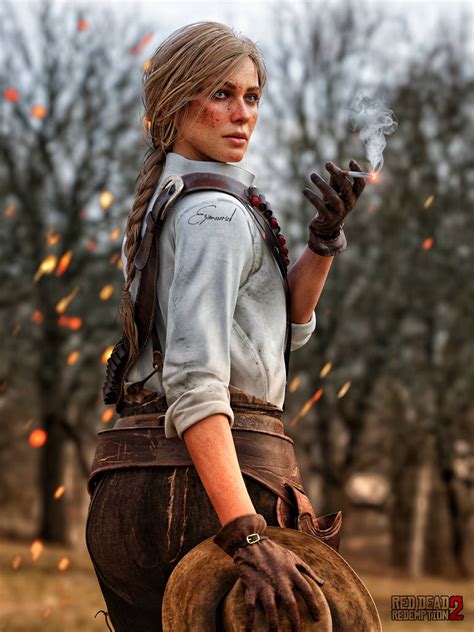 Women Of Rdr2 Sadie Adler Red Dead Redemption Art Red
