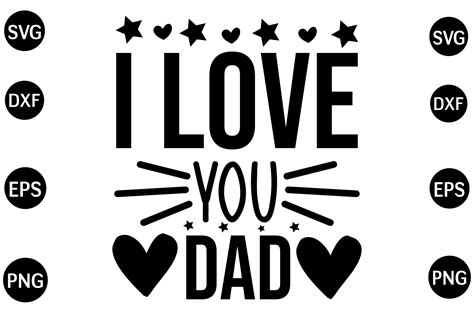 I Love You Dad Svg Graphic By Svg Shop · Creative Fabrica