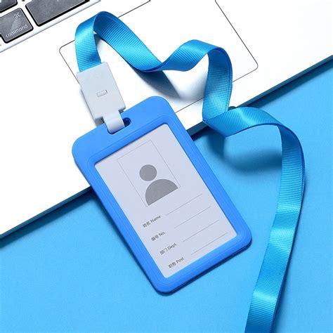 Jual Name Tag ID CARD Holder Nilon Tali Lanyard Gantungan Kartu