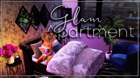 Glam Apartment Sims Speed Build Cc Included Stop Motion Youtube