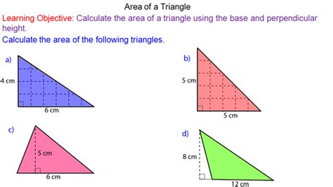 how to calculate area for triangle haiper