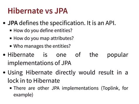 Difference Between Spring And Hibernate Relationship Between