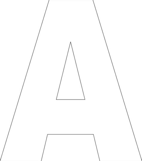 Free Printable Upper Case Alphabet Template