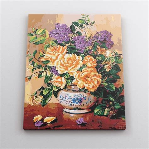 W Malowanym Wazonie Malowanie Po Numerach 50x40 Cm ArtOnly Sklep