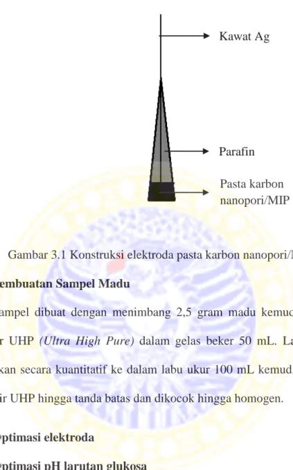 PEMBUATAN DAN KARAKTERISASI ELEKTRODA SELEKTIF BERBASIS KARBON NANOPORI