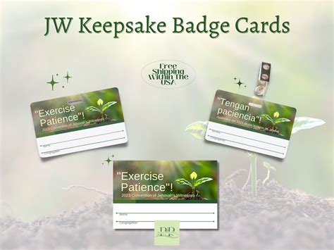 ANY LANGUAGE Personalized 2023 JW Convention Badge Cards Etsy