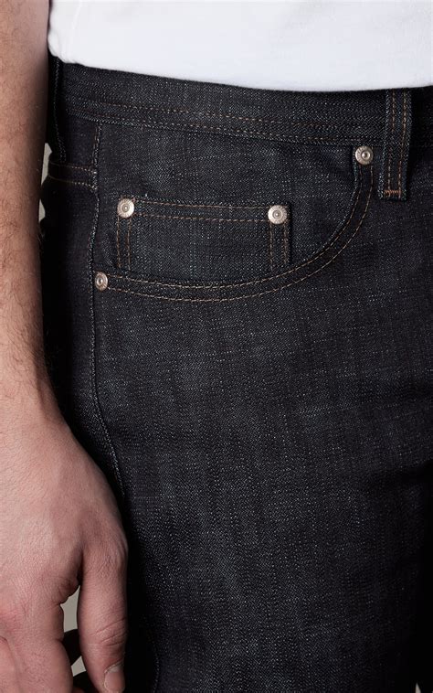 Naked Famous Denim Weird Guy Broken Twill Slub Stretch Selvedge