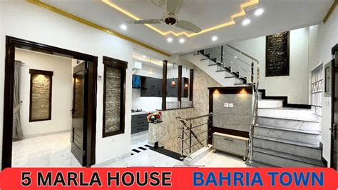 5 MARLA BRAND NEW MOST BEAUTIFUL HOUSE FOR SALE IN BAHRIA TOWN LAHORE
