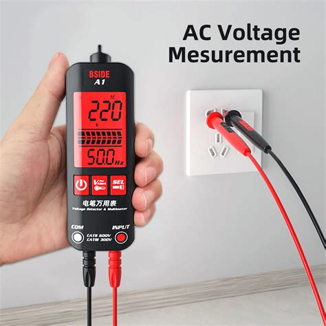 BSIDE Multimeter Digital Otomatis Voltase Cerdas Pengukur Tegangan
