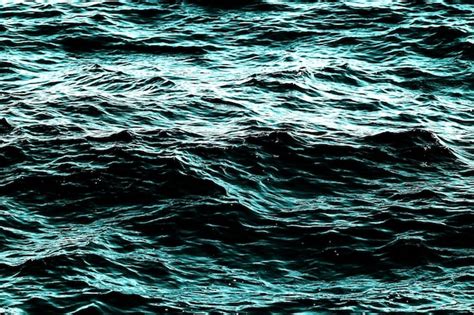 Fundo abstrato textura água do mar azul ondas e ondulações no oceano