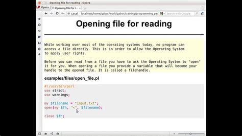 beginner perl maven tutorial 3 2 open file youtube