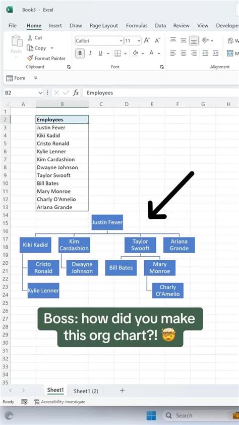 How To Create An Org Chart In Excel