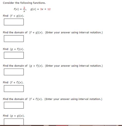 solved consider the following functions f x 2 x g x