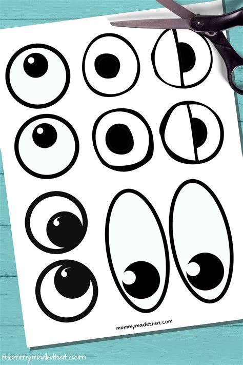 Free Printable Googly Eyes Tons Of Sizes