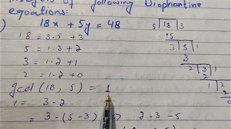 complete proof of linear diophantine equation with example number theory youtube